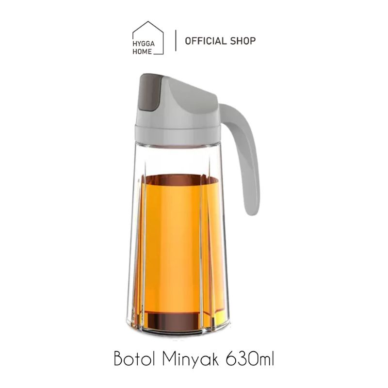 Jual Hygga Home Botol Minyak Goreng 630ml Kaca Tebal/Oil Bottle/Botol ...