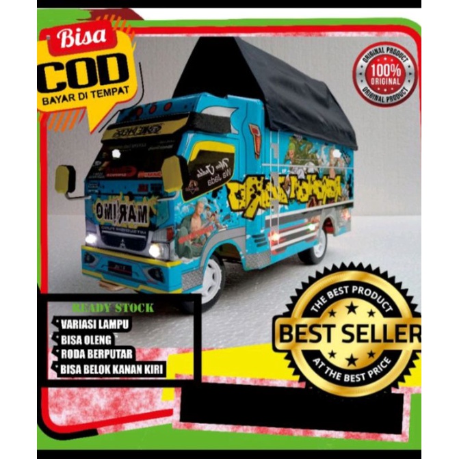 Jual miniatur truck oleng/miniatur truk kayu/ miniatur truk terlaris ...