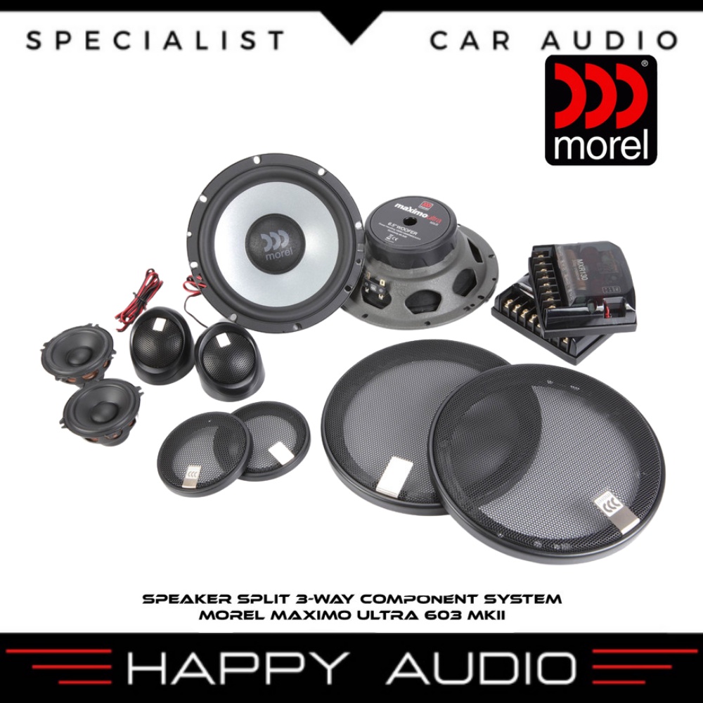 Jual Speaker Split 3-Way Component Audio Mobil MOREL MAXIMO ULTRA 603 ...