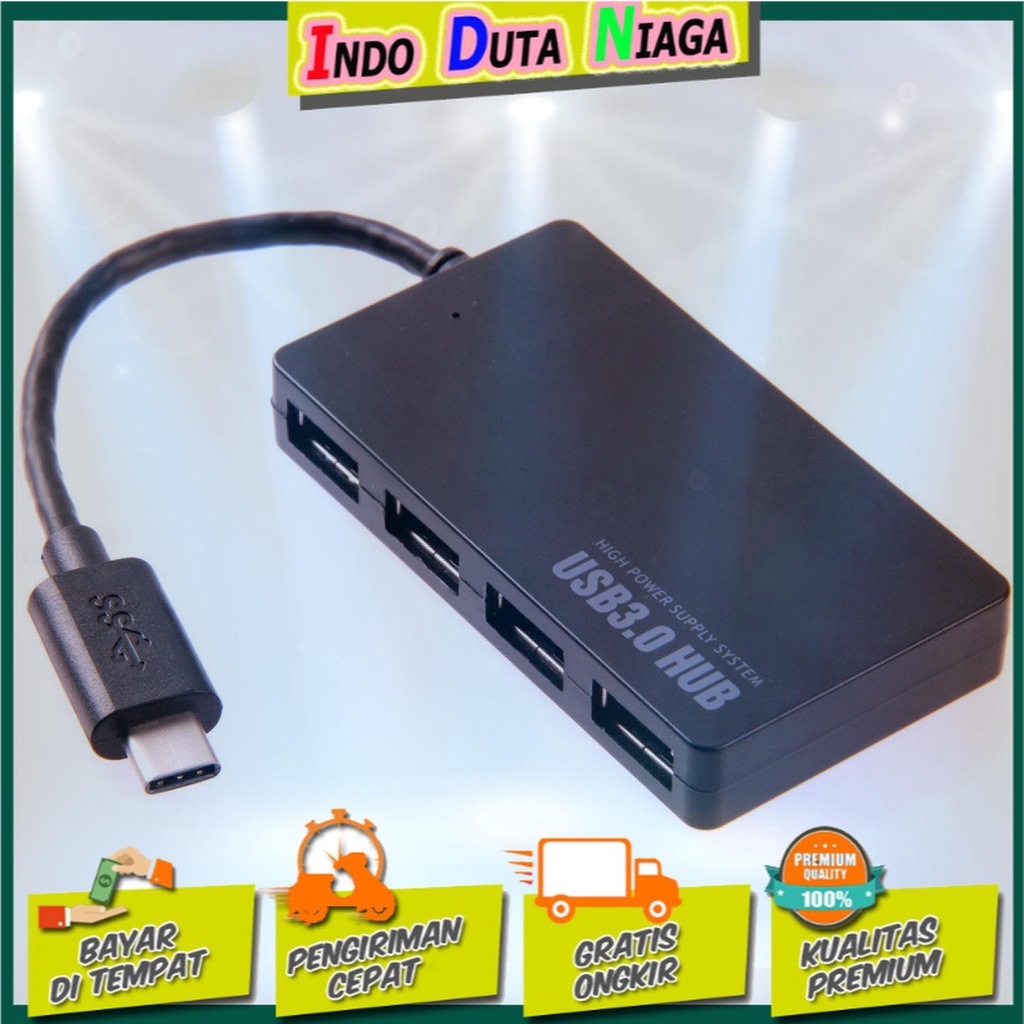 Jual IDN TECH - USB Type C to USB 3.0 Hub Adapter 4 Port - UH-103C ...