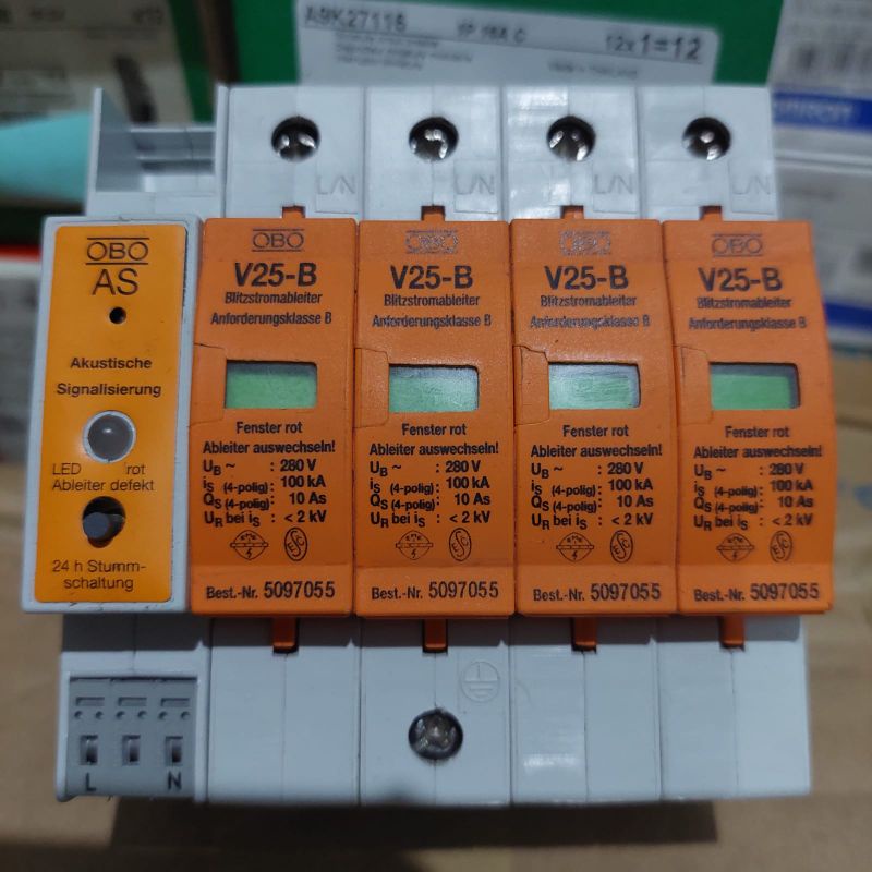 Jual surge arrester OBO v25-B 280V AC 4p | Shopee Indonesia