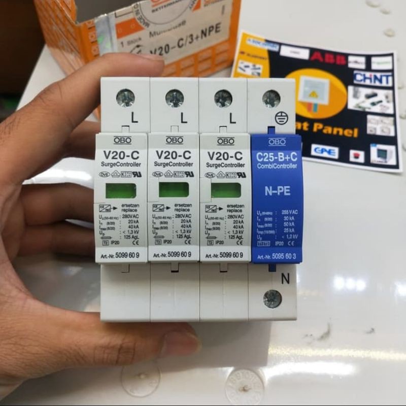 Jual Surge Arrester OBO V20-C VAC + NPE | Shopee Indonesia