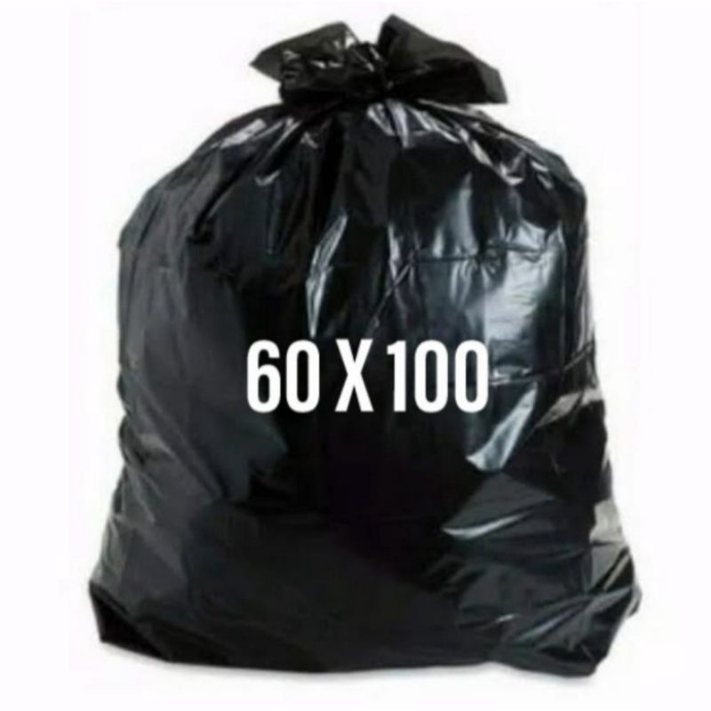 Jual kantong sampah plastik trash bag hitam jumbo 60x100 cm ekonomis | Shopee Indonesia