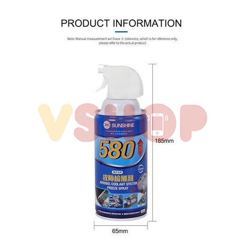 Jual CAIRAN COOLANT SYSTEM FREEZE SUNSHINE SS-580 DETEKSI IC KOMPONEN ...