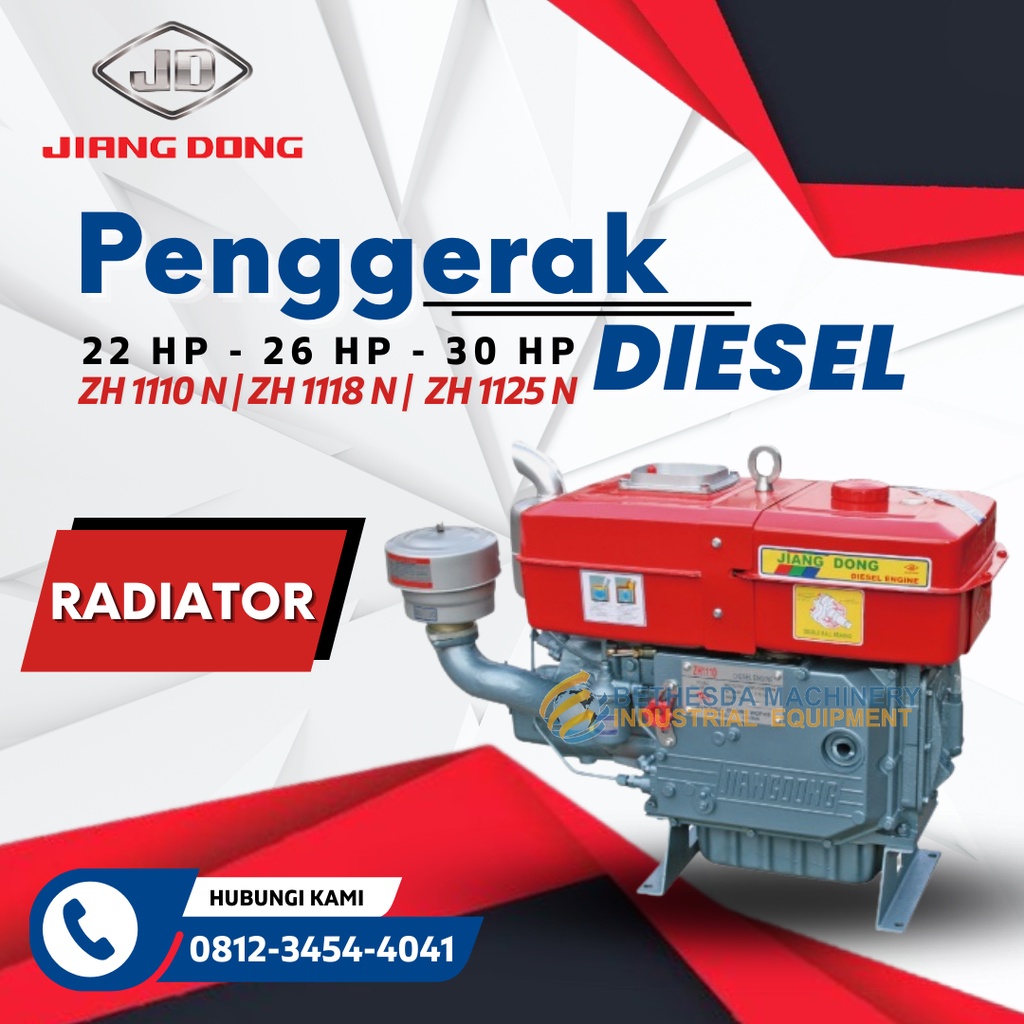 Jual Mesin penggerak solar 22 PK Jiangdong 26 Pk diesel radiator 30 HP | Shopee Indonesia