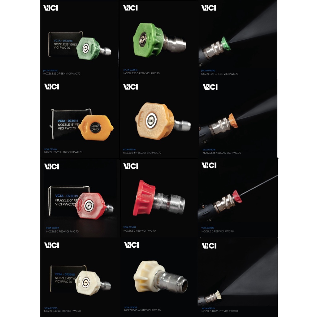 Jual SPARE PART NOZZLE VICI PWC 70 JET CLEANER CUCI AC UJUNG SEMPROT ...