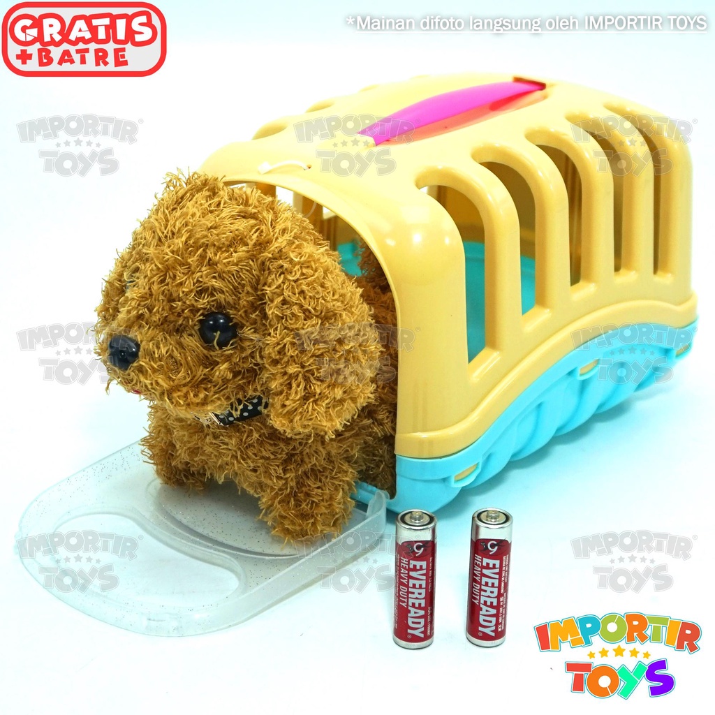Jual Mainan Boneka Puppy Anak Anjing dengan Ekor Goyang dan Bersuara ...