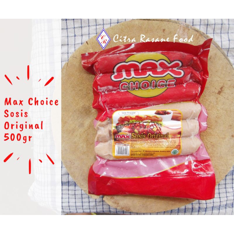 Jual Max Choice Sosis Original / Sosis Daging Sapi dan Ayam 500gr ...