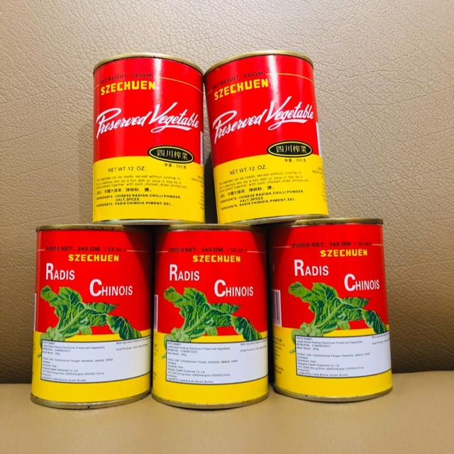 Jual Preserved vegetable/cacoi 340gr ( lobak dalam kaleng ) | Shopee ...