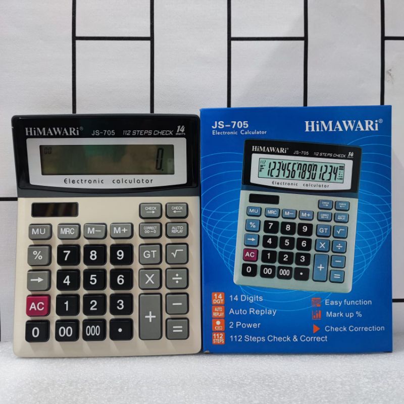 Jual Himawari Kalkulator Besar JS-705 14 Digit Electronic Calculator ...