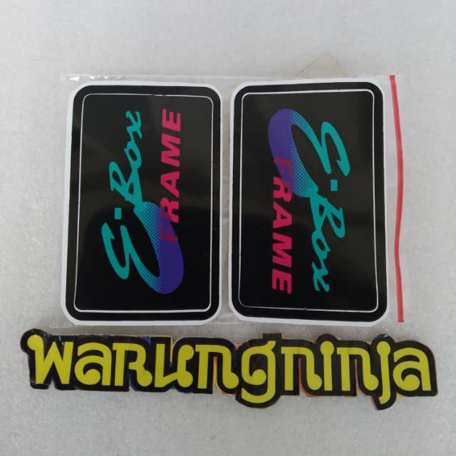 Jual Sticker stiker Ebox rangka Ninja R serpico Victor ssr | Shopee ...