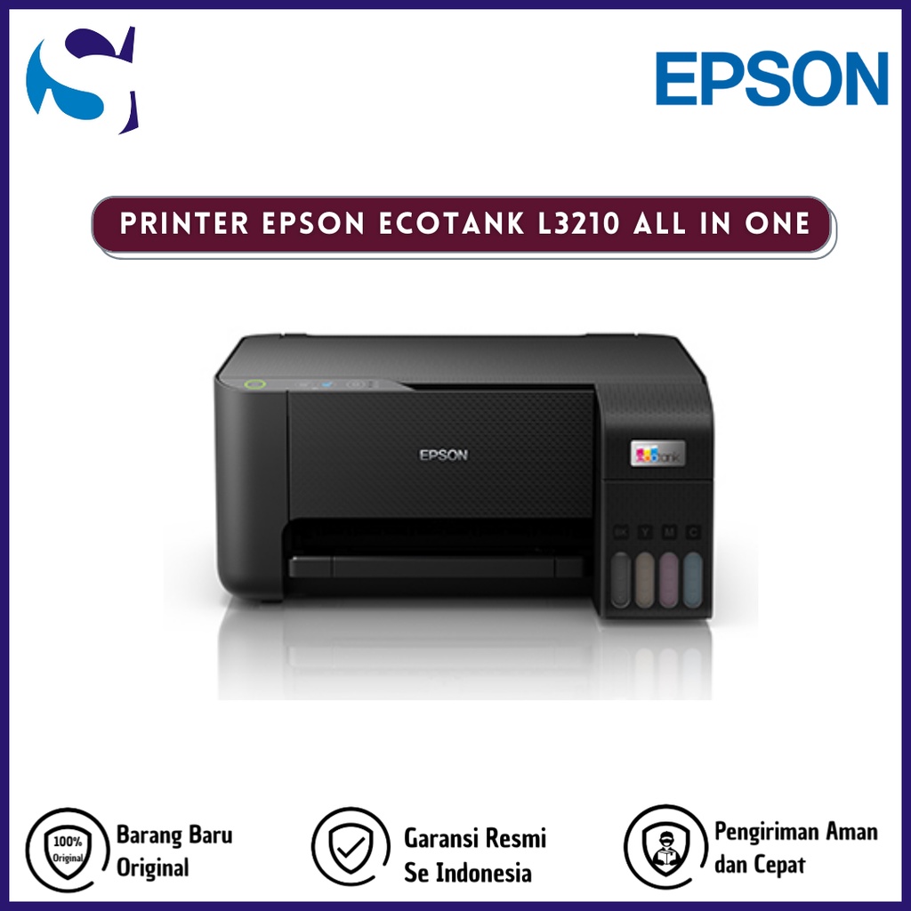 Jual Printer Epson EcoTank L3210 All in One Printer (Print , Scan , Copy ) | Shopee Indonesia