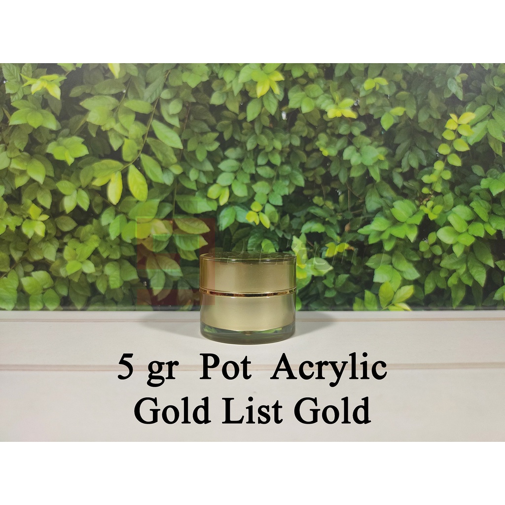 Jual 5gr pot cream akrilik / acrylic jar gold 5 gr | Shopee Indonesia