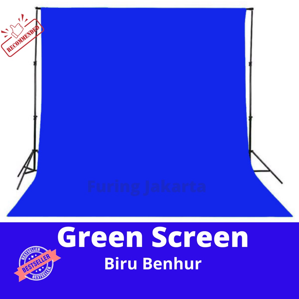 Jual Background Biru Benhur 100 gsm, Kain Back Drop | Shopee Indonesia
