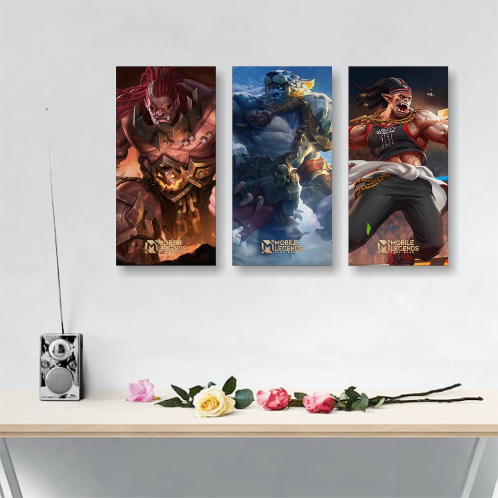 Jual GRITS Poster Mobile Legends Balmond Hiasan Dinding Kayu 15x30 ...