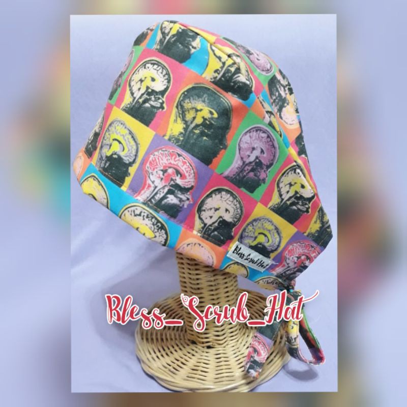 Jual Topi Bedah / Nurse Cap/ Sugical cap/ Topi Motif/Dokter/Neurologi ...