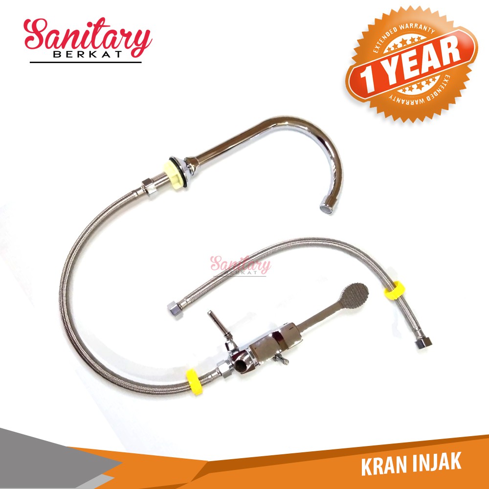 Jual Kran Wastafel injak Bahan Kuningan/ Kran Wastafel injek | Keran ...