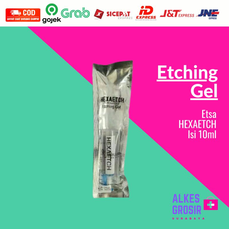 Jual Etching Gel Isi 10ml HEXAETCH Etsa Etsan Etcing Etchan Komposit Ortho Tambalan Gigi Behel ...