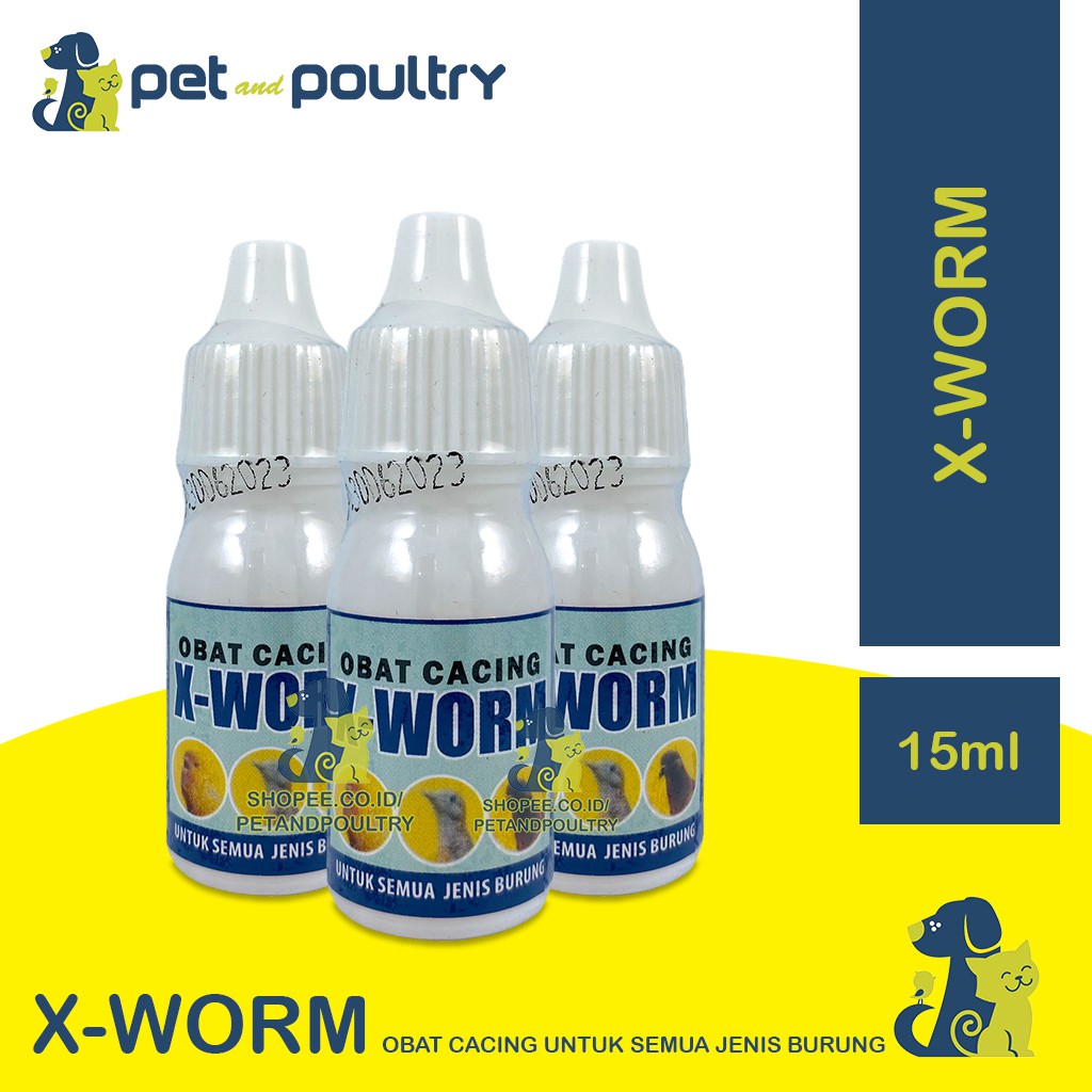 Jual X-WORM OBAT CACING UNTUK SEGALA JENIS BURUNG | Shopee Indonesia