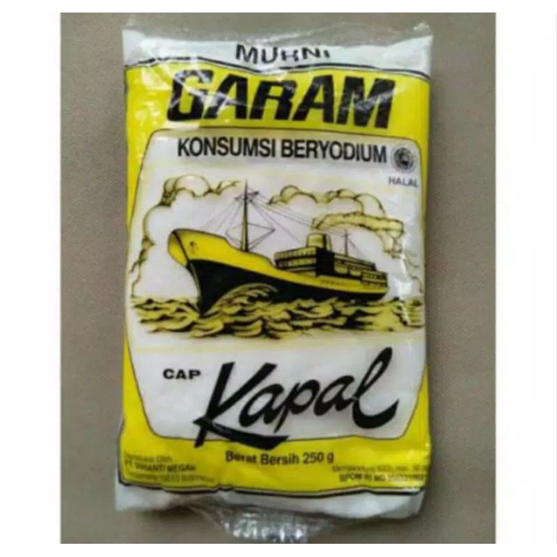 Jual Garam kapal 250 gr Garam Yodium | Shopee Indonesia
