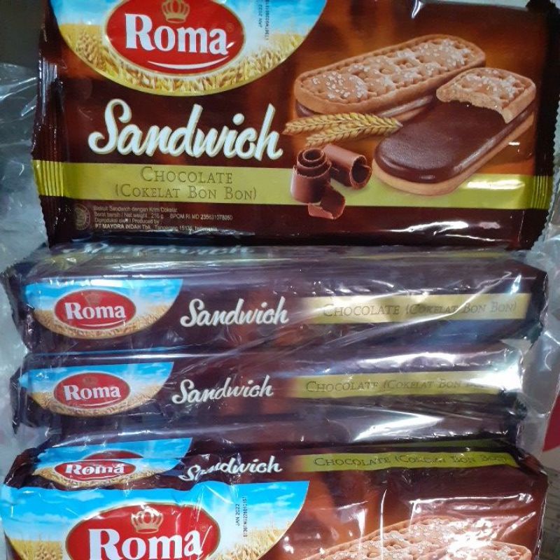 Jual ROMA SANDWICH rasa chocolate/1 pcs | Shopee Indonesia