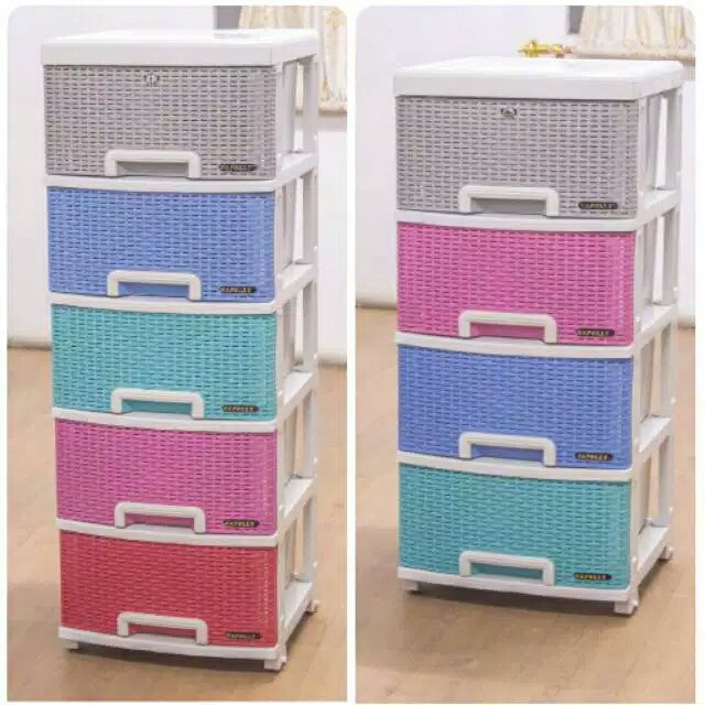 Jual LEMARI/RAK ROTAN SUSUN LACI 4 & 5 SUSUN BEST SELLER !!NEW PRODUK ...