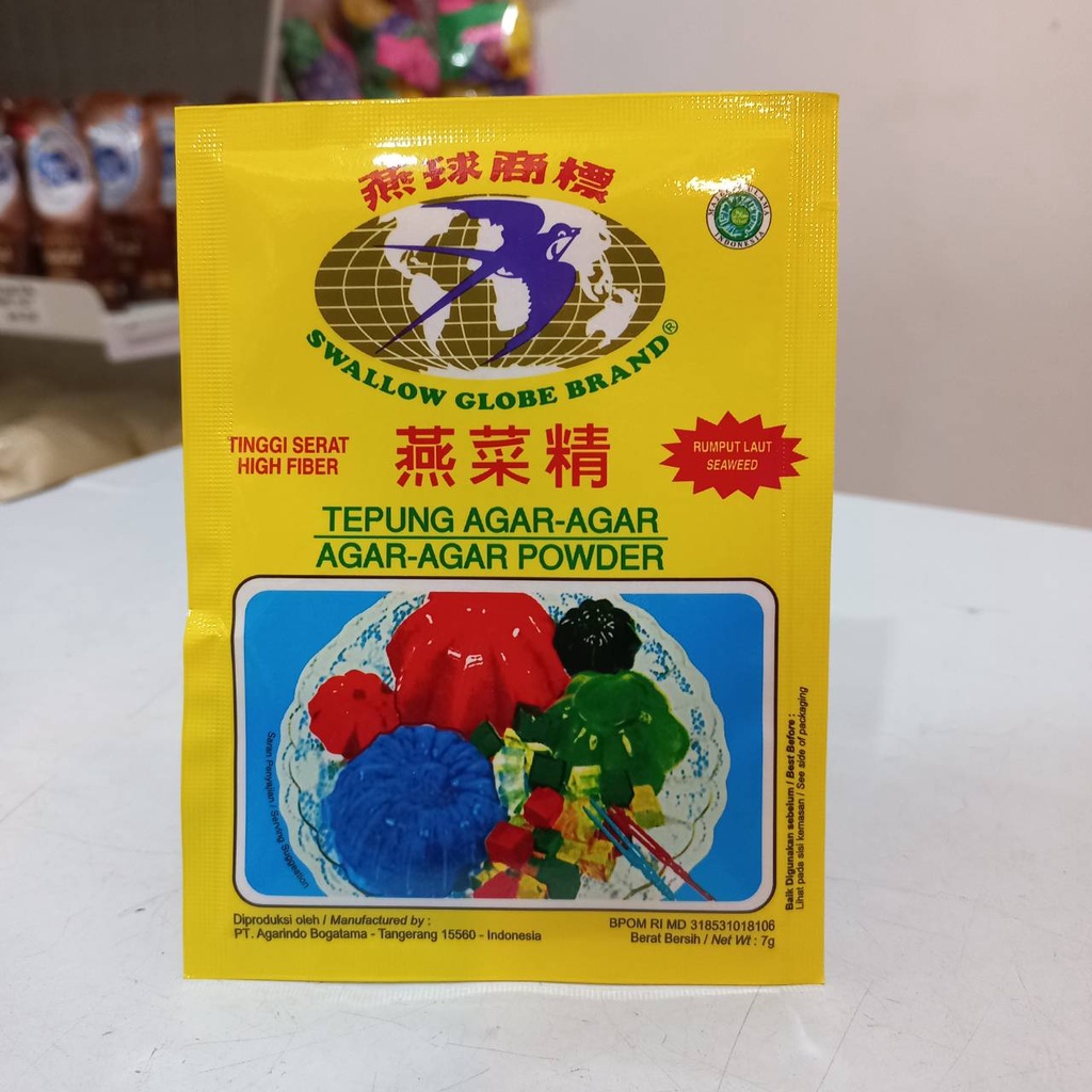 Jual TEPUNG SWALLOW AGAR AGAR RUMPUT LAUT 7gr | Shopee Indonesia