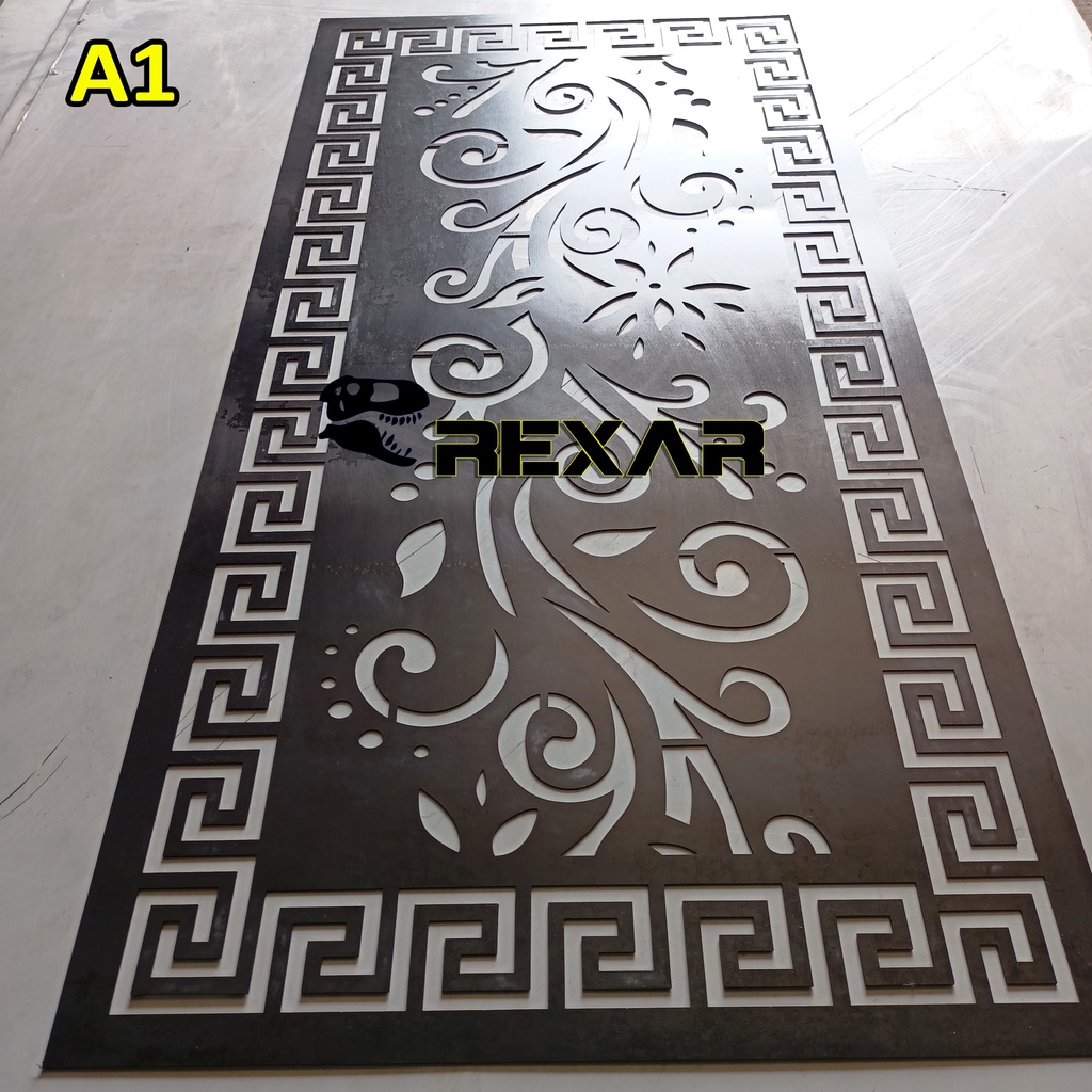 Jual Plat Motif 100x200 cm Type A / Ornamen Pagar Laser Cutting ...