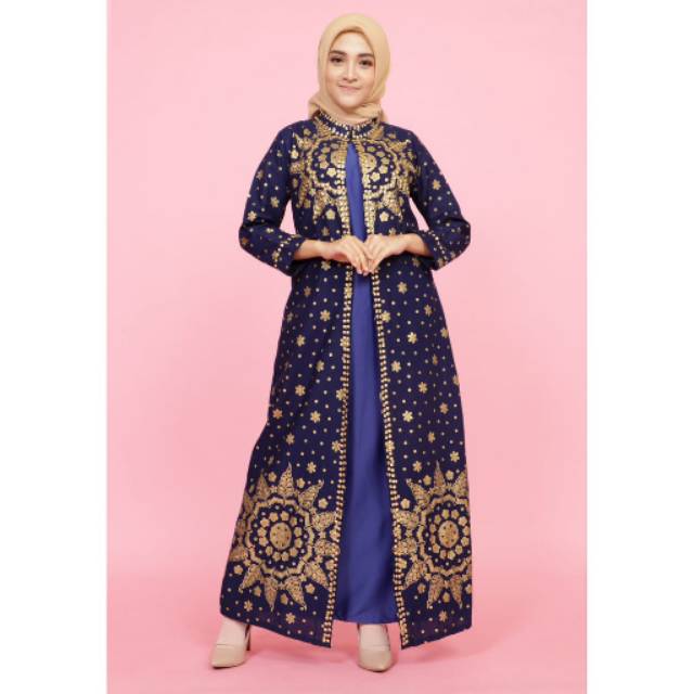 Jual SYAHRINI GAMIS SONGKET MOTIF MATAHARI SONGKET PALEMBANG BATIK ...