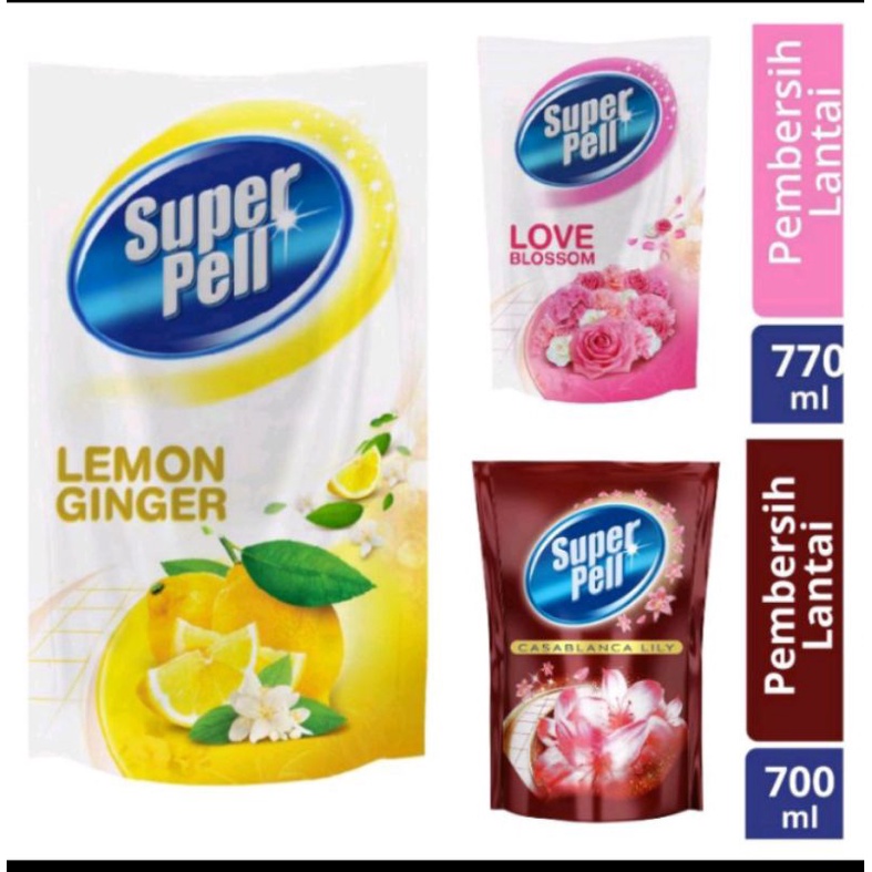 Jual Superpell Lemon Pembersih Pewangi lantai 770 Ml | Shopee Indonesia