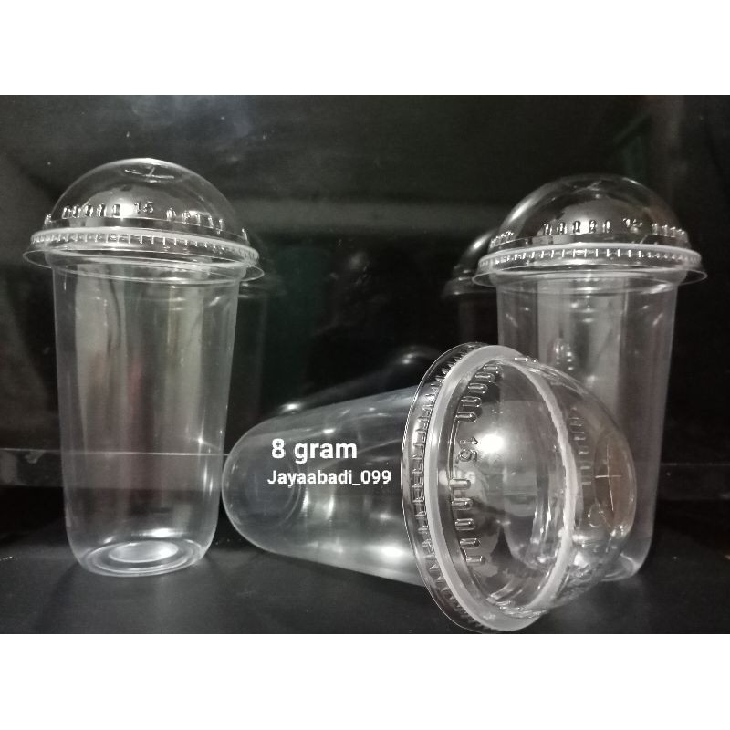 Jual Gelas Plastic Cup PP 18oz U Round U Shape Boba Capsul Bulat ...