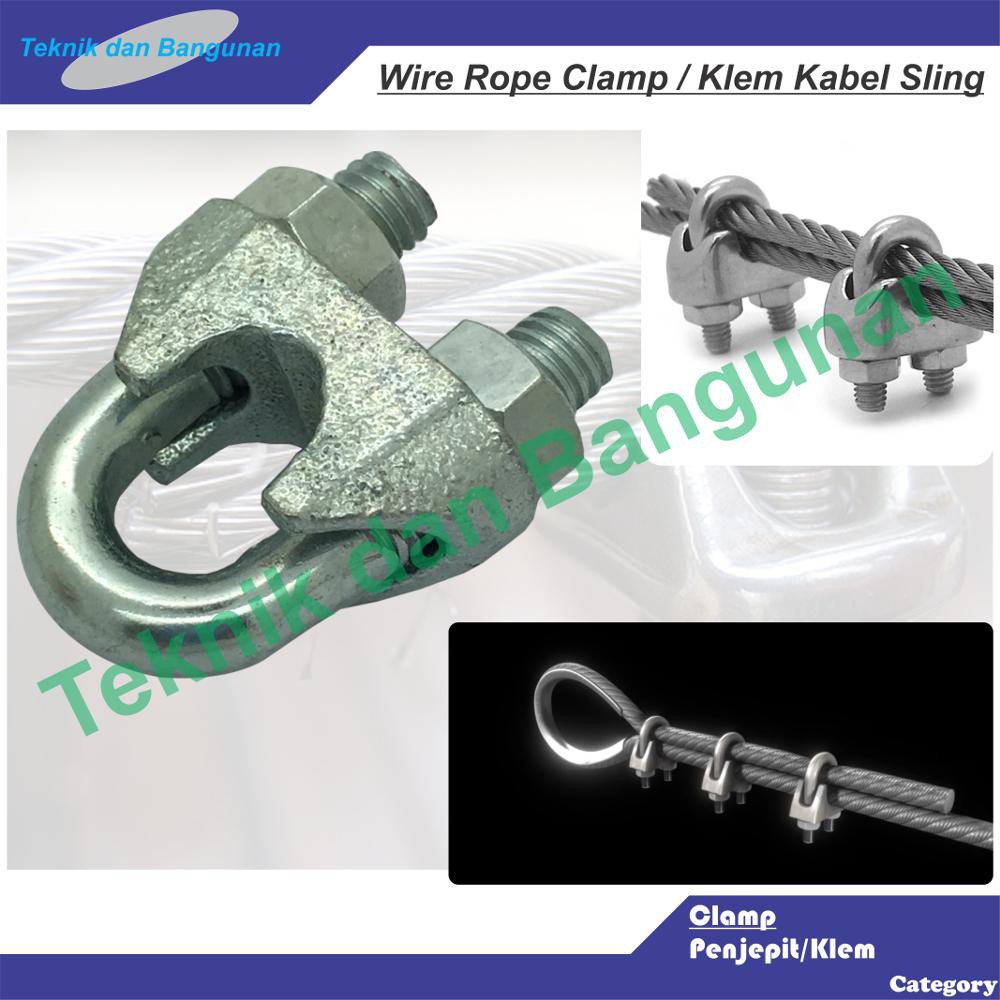 Jual Wire Rope Clamp / Klem Kabel Sling 3mm | Shopee Indonesia