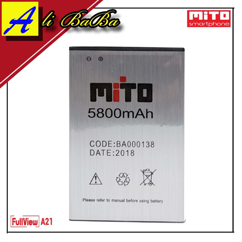 Jual Baterai Handphone Mito A21 Full View BA-00138 Double Power Mito ...