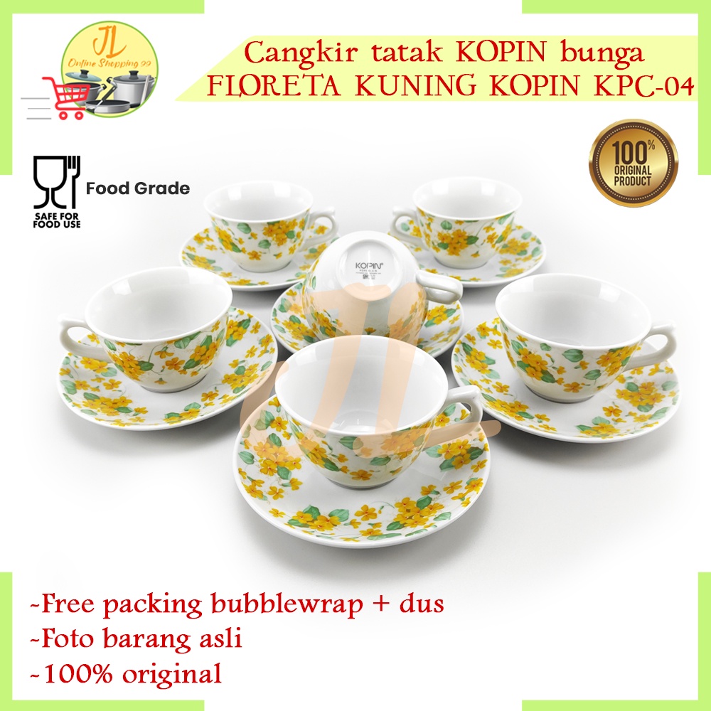 Jual cangkir tatak motif bunga floreta Kuning - Tea set - coffee set ... Jual cangkir tatak motif bunga floreta Kuning - Tea set - coffee set ...