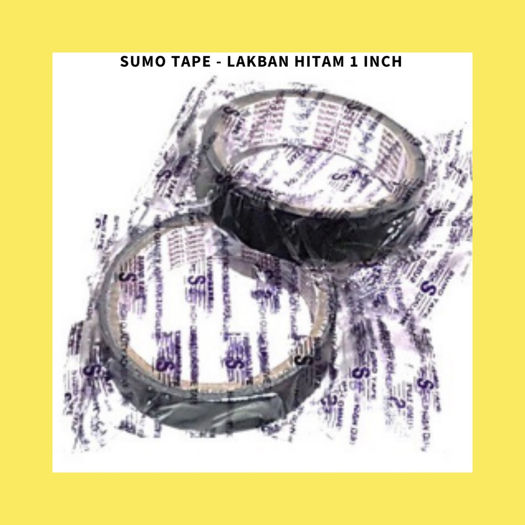 Jual SUMO TAPE - Lakban Hitam 1 Inch (1pc) | Shopee Indonesia