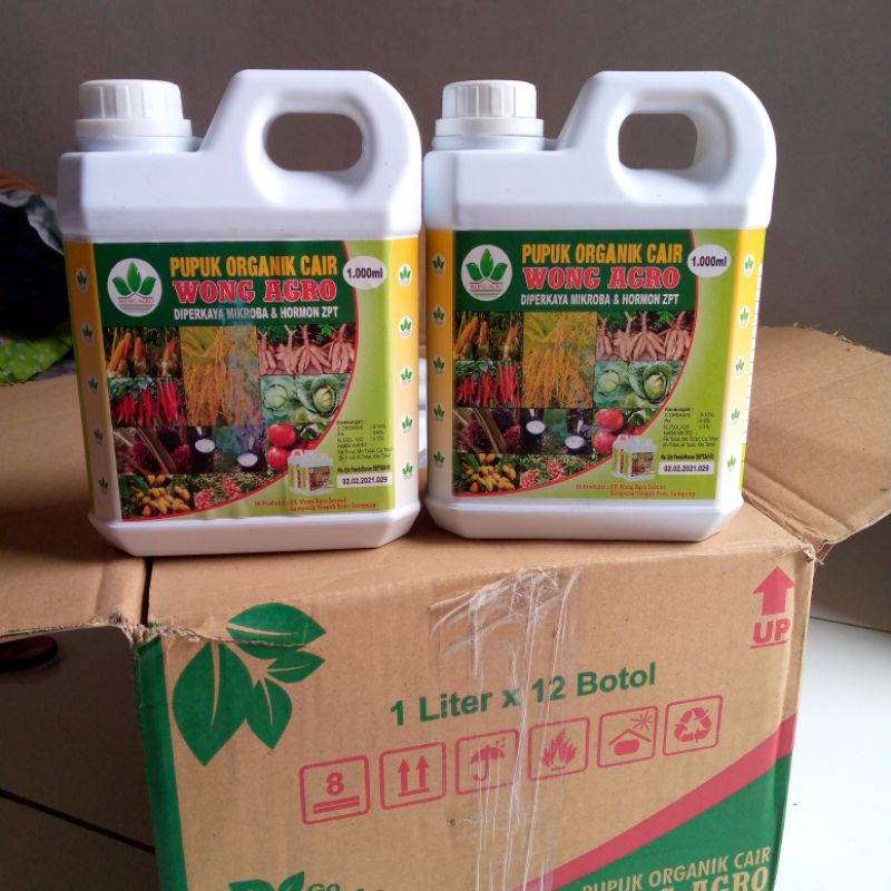 Jual PUPUK ORGANIK CAIR WONG AGRO 1 Liter | Shopee Indonesia