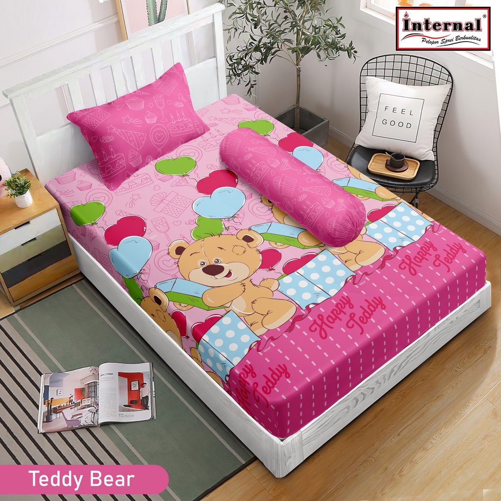 Jual Internal - Sprei Single 120x200 Tinggi 25 - Teddy Bear | Shopee ...