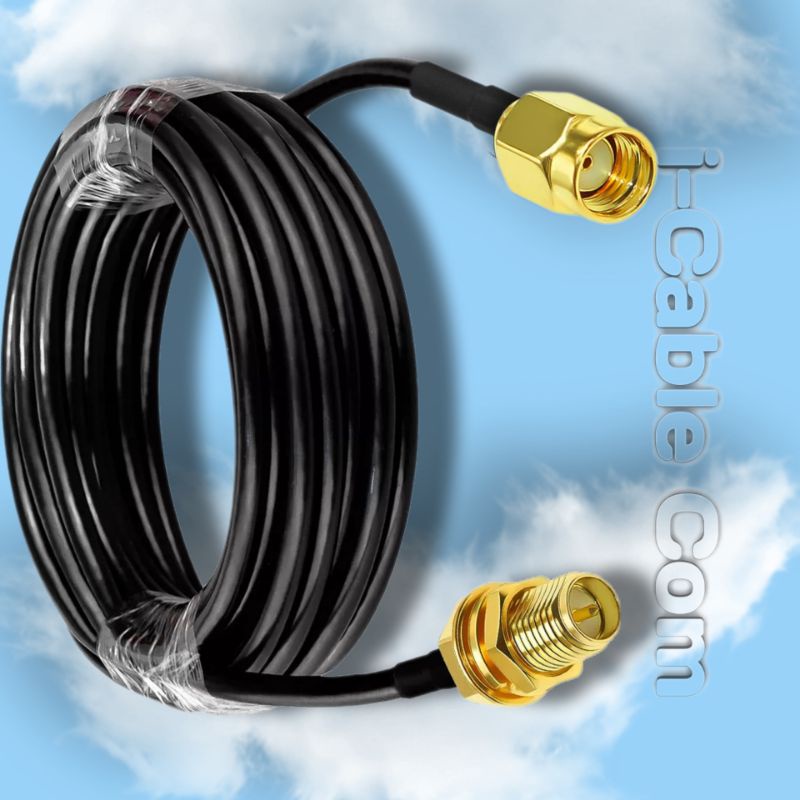 Jual Kabel pigtail RG58 3/5/10/15M untuk perpanjang wifi router modem ...