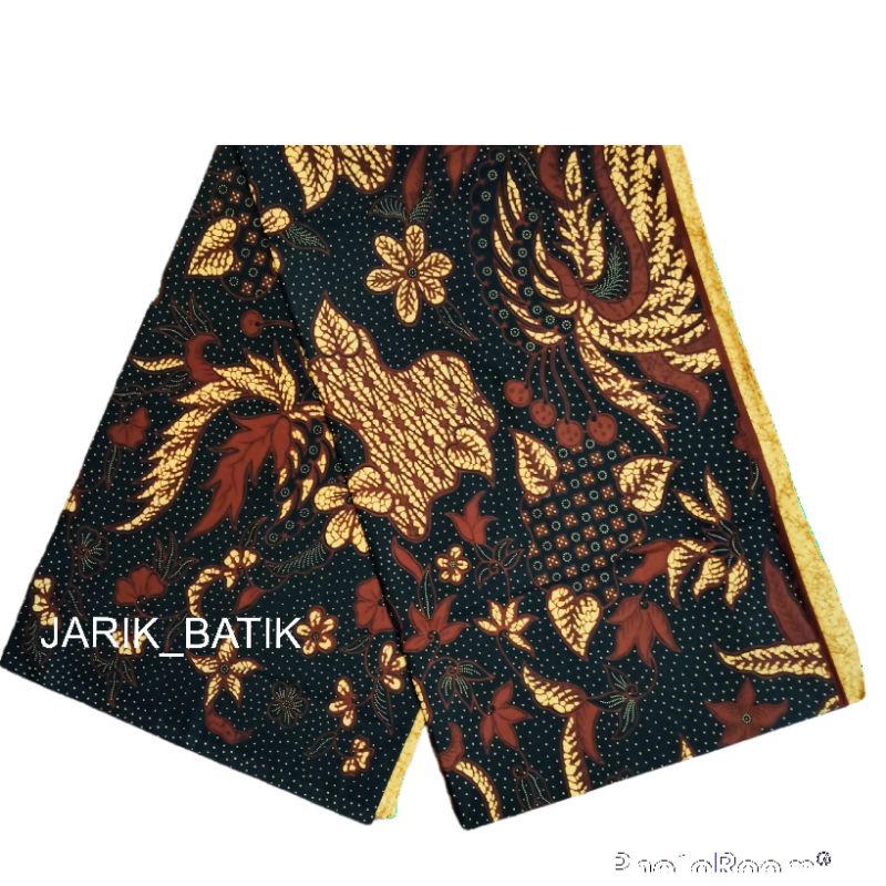 Jual Jarik Batik Sogan Halus Kain Batik Motif Flora | Shopee Indonesia