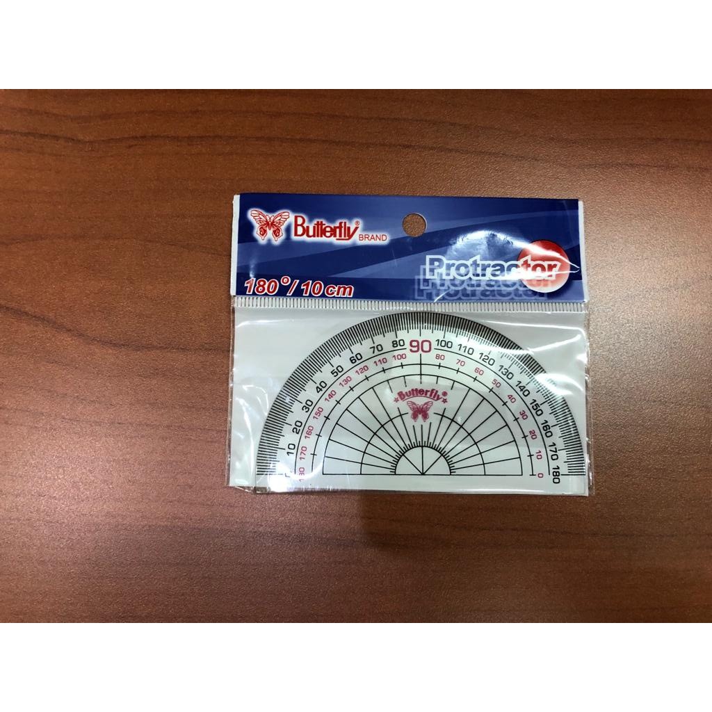 Jual BUSUR BUTTERFLY 180 360 DERAJAT BULAT 1/2 LINGKARAN PROTRACTOR ...