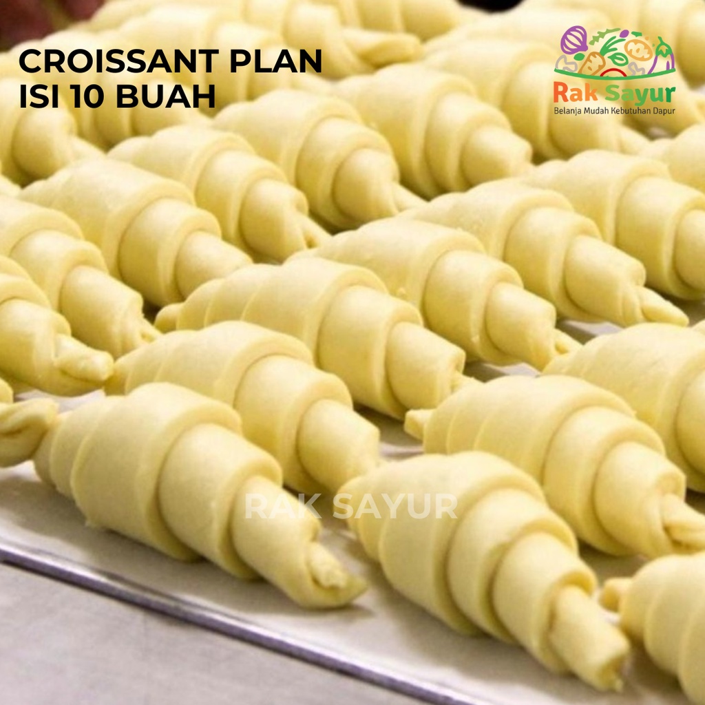 Jual Croissant Plan 50gr isi 10 buah Croissant Dough Croffle Frozen Rak ...
