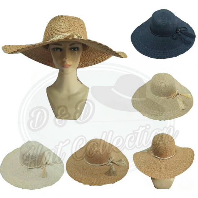 Jual Topi Pantai Lebar Import Pita Kepang | Shopee Indonesia