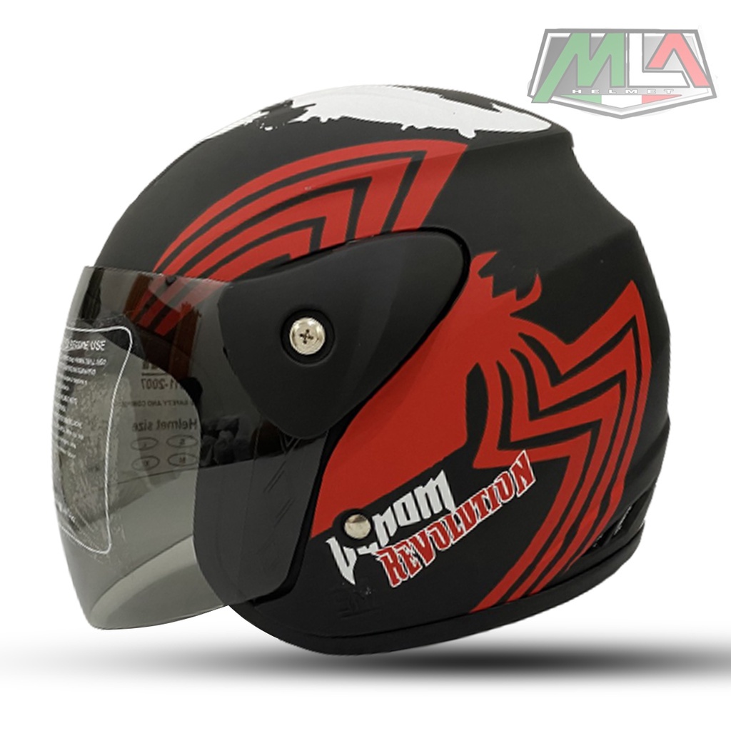 Jual Helm Motif Half Face Dewasa SNI Seperti Helm GM Original COD Free ...