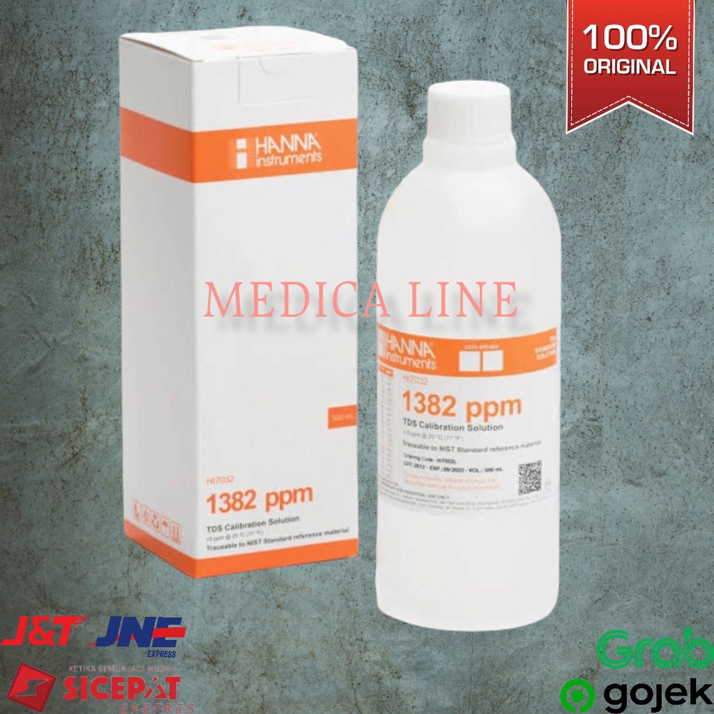 Jual cairan calibrasi tds hanna HI70032 1382 ppm tds calibration solution | Shopee Indonesia