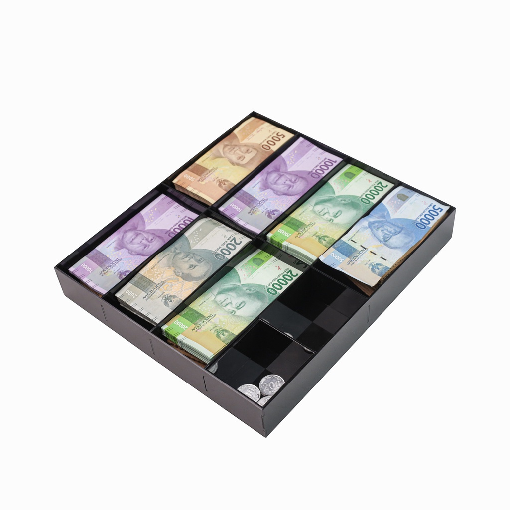 Jual Tempat Laci Akrilik Kotak Box Uang Cash Kasir Cash Drawer - Dengan ...