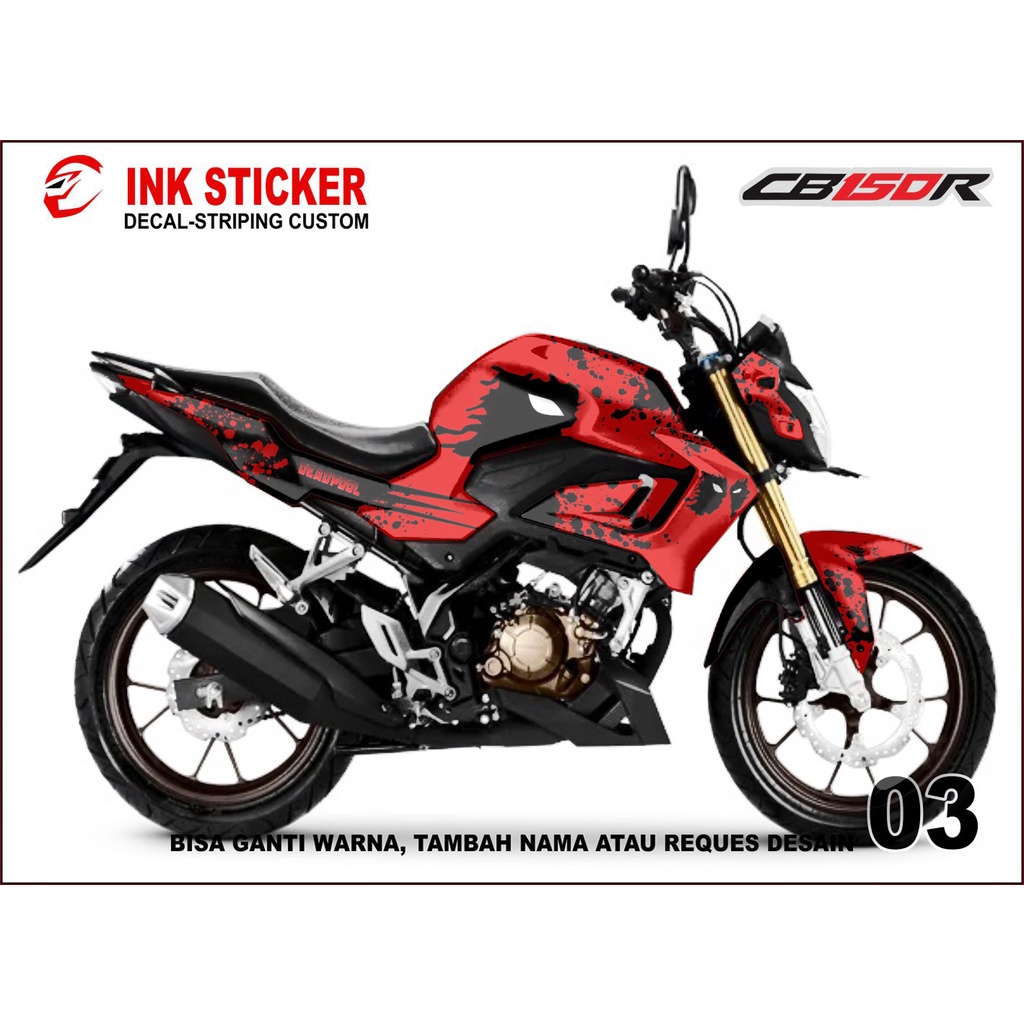 Jual Sticker Decal New CB 150R 2021 03 Stiker CB 150R V4 Fullbody ...