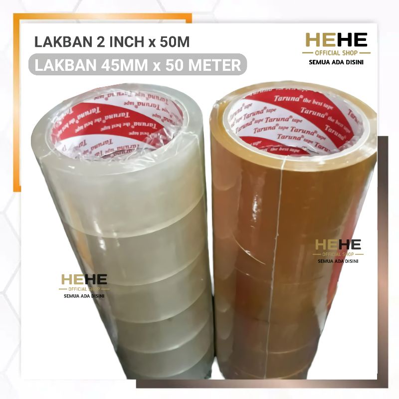 Jual Lakban 45 MM x 50 Meter / Isolasi 2 inch x 50M Kualitas Setara ...