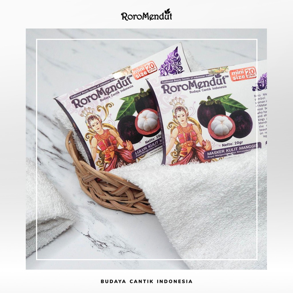 Jual LULUR & MASKER RORO MENDUT KULIT MANGGIS/ ANTI AGING (2pcs ...