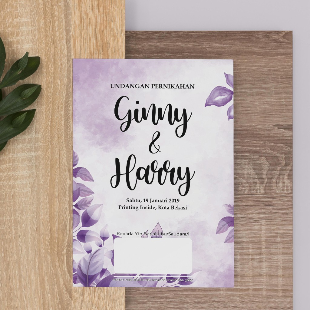 Jual UNDANGAN PERNIKAHAN SIMPLE ELEGAN, Undangan Pernikahan Rustic ...