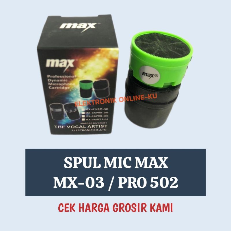 Jual SPUL MICROPHONE MAX MX03 / PRO502 | Shopee Indonesia